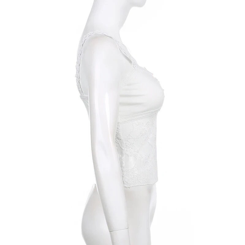 Floral Lace Patchwork Y2K Crop Top - Etsy