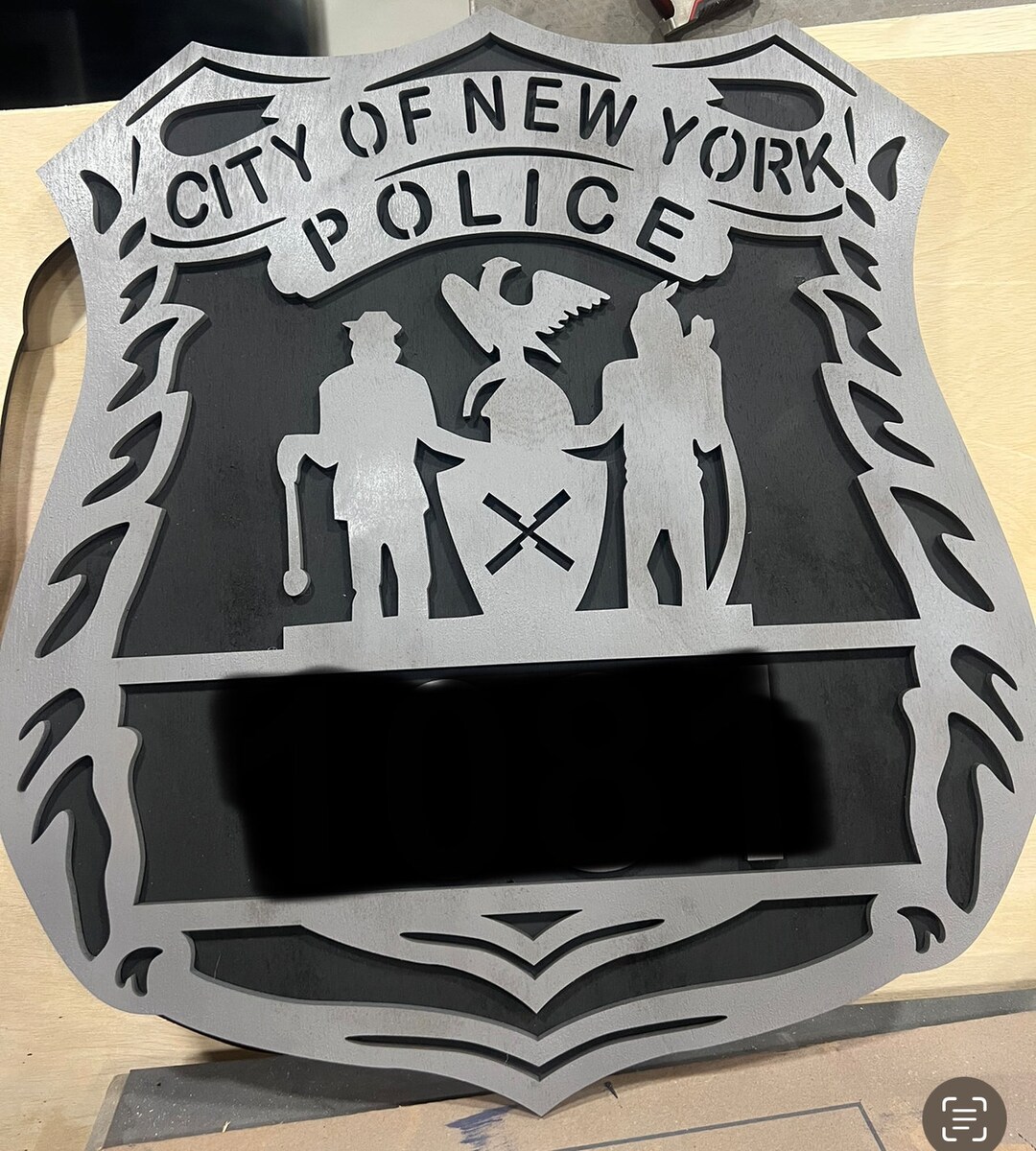 NYPD 20 Double Layer Wood Police Officer Sheild. - Etsy