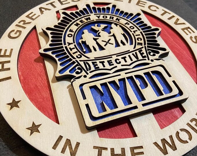20” Wood NYPD Detective Wall Decor - Etsy