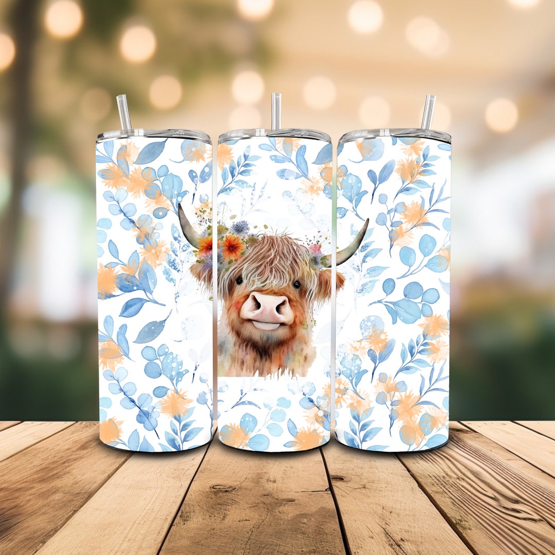 SUBLIMATION 20 Oz Wrap Heifer Cow Print Transfer for Tumbler - Etsy