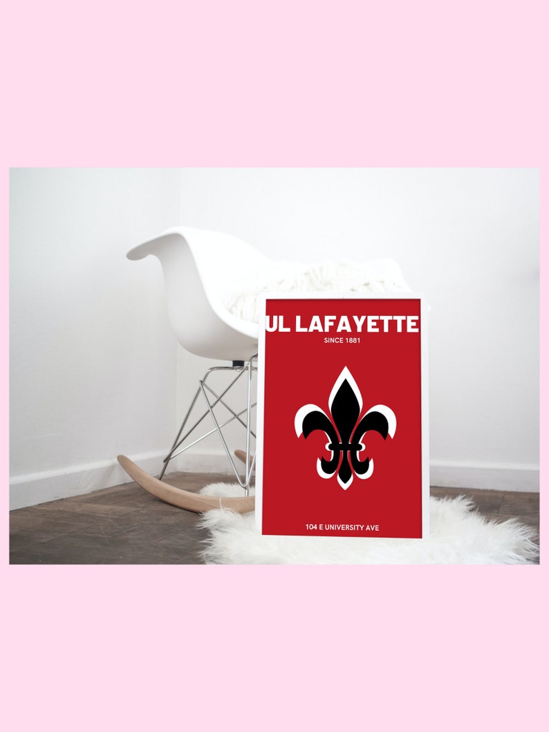 UL LAFFAYETTE Inspired Digital Posters - Etsy