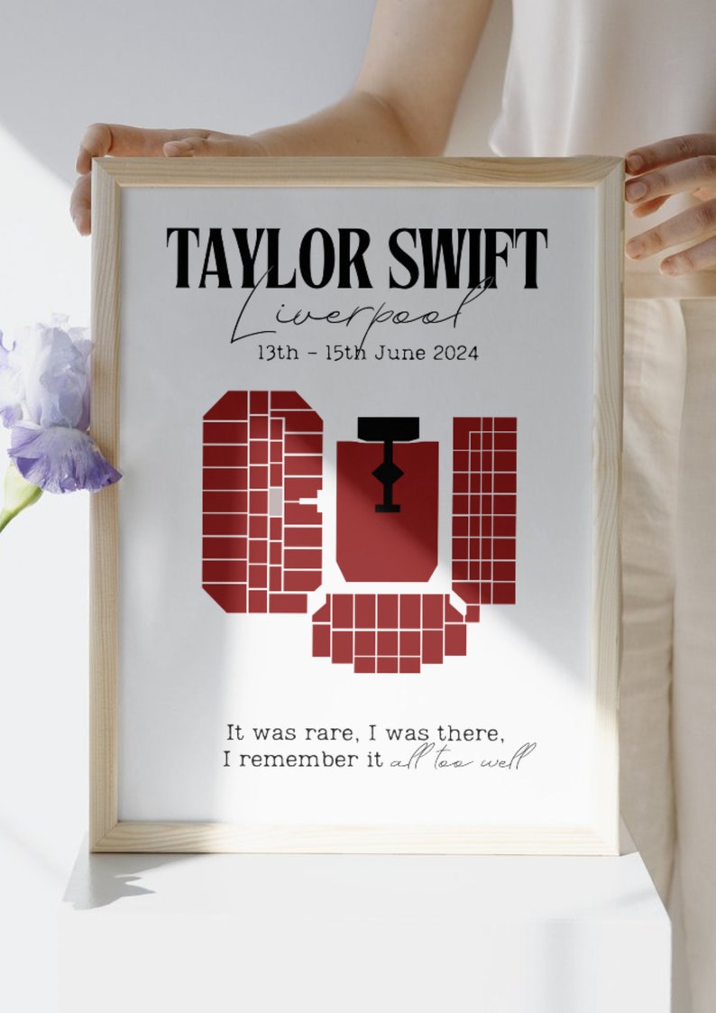 TAYLOR SWIFT the Eras Tour Liverpool Concert Poster Digital Download - Etsy