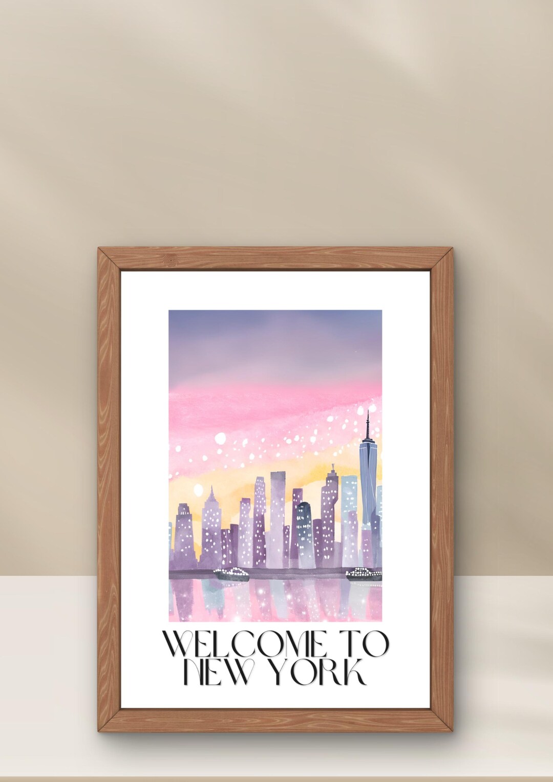 Taylor Song Lyric Print Welcome to New York, 1989 Perfect Gift Home ...