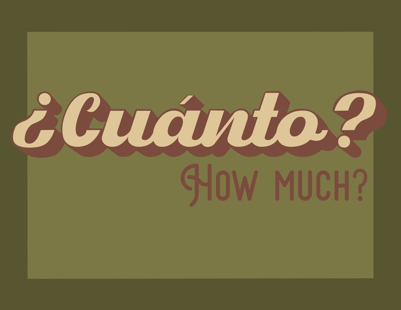 Spanish Question Words Poster Set with Translations Retro - Etsy