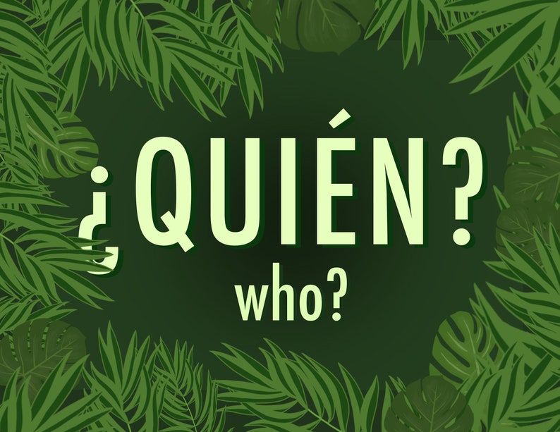 Spanish Question Words Poster Set (with English Translations ...