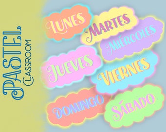 Spanish Days of the Week - Etsy