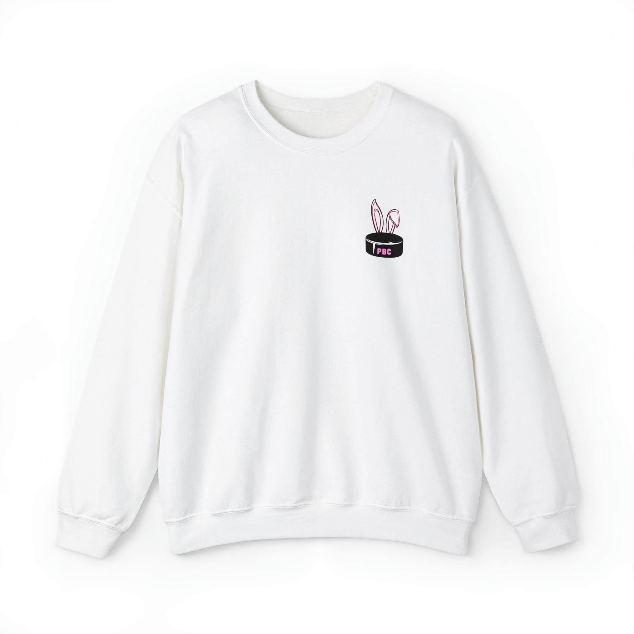 Puck Bunny Club Crewneck Sweatshirt Puck Bunny Hockey Hoodie Hockey Hoodie Hockey Chic