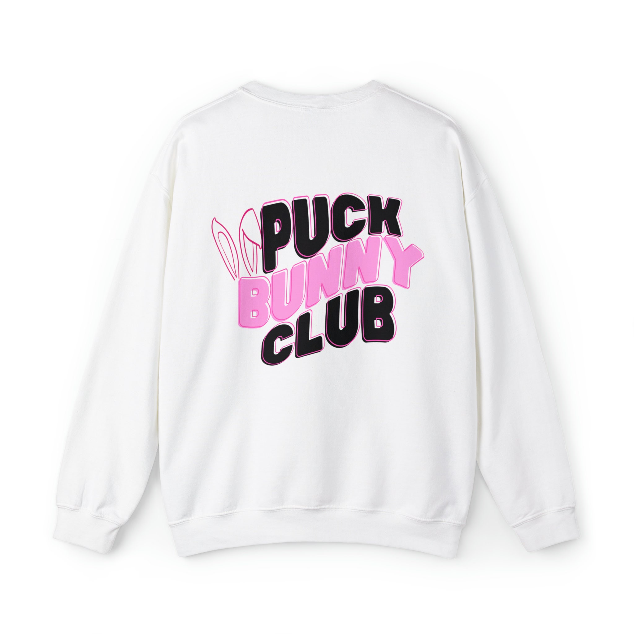 Puck Bunny Club Crewneck Sweatshirt Puck Bunny Hockey Hoodie Hockey Hoodie Hockey Chic