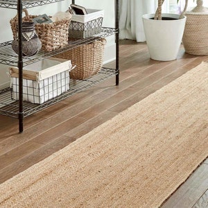 8x10 Jute Rug 9x12 Jute Rug Braided Rug for Farmhouse, Living Room, Indoor Outdoor Rug Patio Rug ...