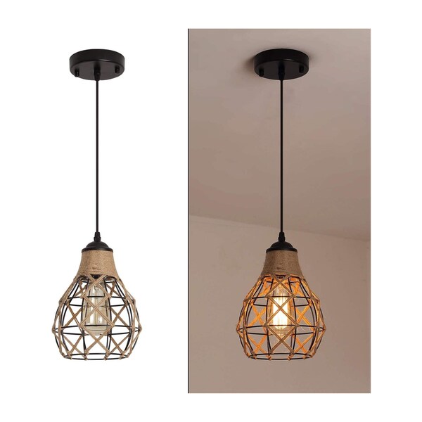 Woven Pendant Light - Etsy