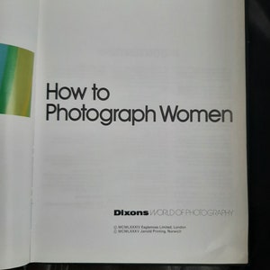 How to Photograph Women (dixons World of Photography) - Etsy