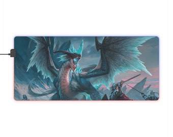 Blue Dragon Desk Mat - Etsy