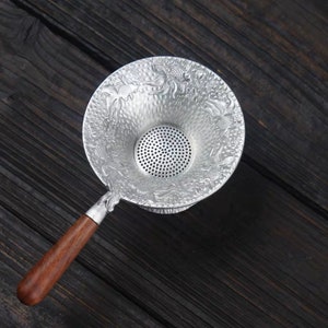 CHAYIN Handmade Tin Leaf Tea Filter Strainer Tea Infuser Chinese Tea ...