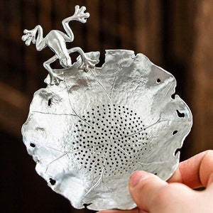 CHAYIN Handmade Tin Leaf Tea Filter Strainer Tea Infuser Chinese Tea ...