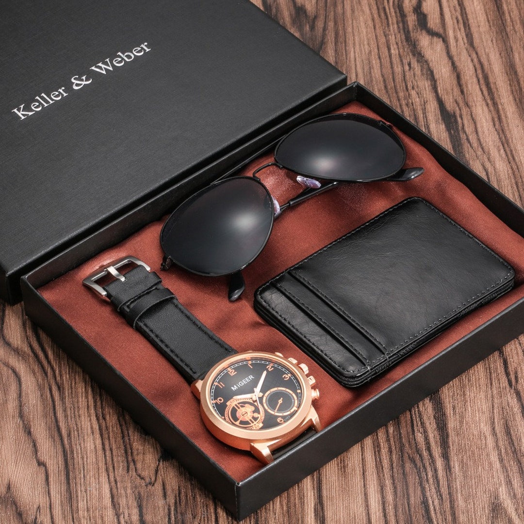 Exquisite Watch Gift Set for Men Premium Quartz Watch With Box - Etsy UK
