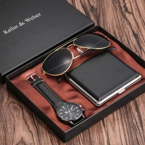 Exquisite Watch Gift Set for Men Premium Quartz Watch With Box - Etsy UK