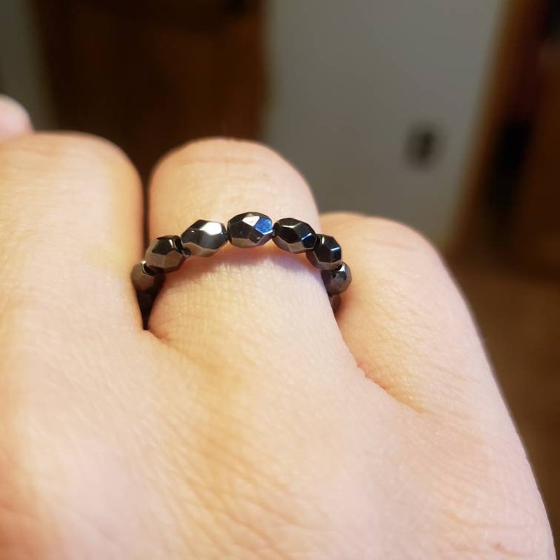 Hematite Ring - Etsy