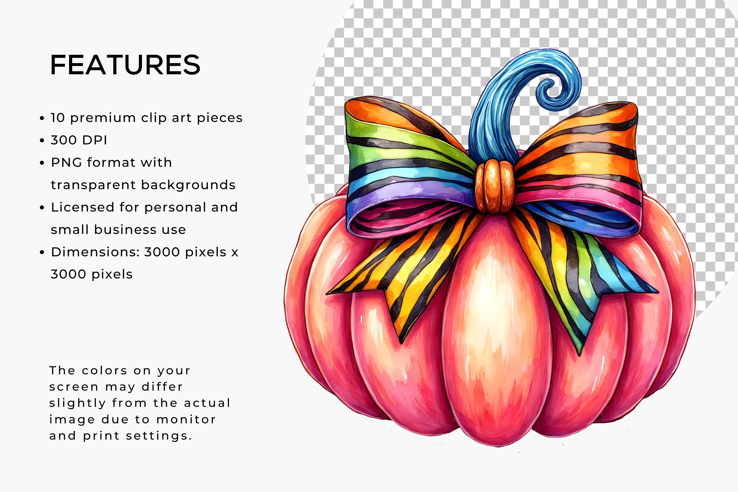 90s Pumpkins Clipart Set, Fall Clipart, Autumn Harvest, Fall Season ...