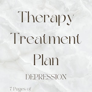 Sample Depression Treatment Plan, Clinical Depression Treatment Plan ...