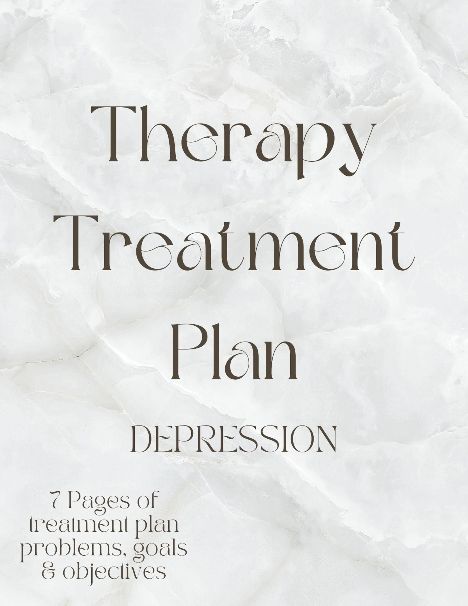 Sample Depression Treatment Plan, Clinical Depression Treatment Plan ...