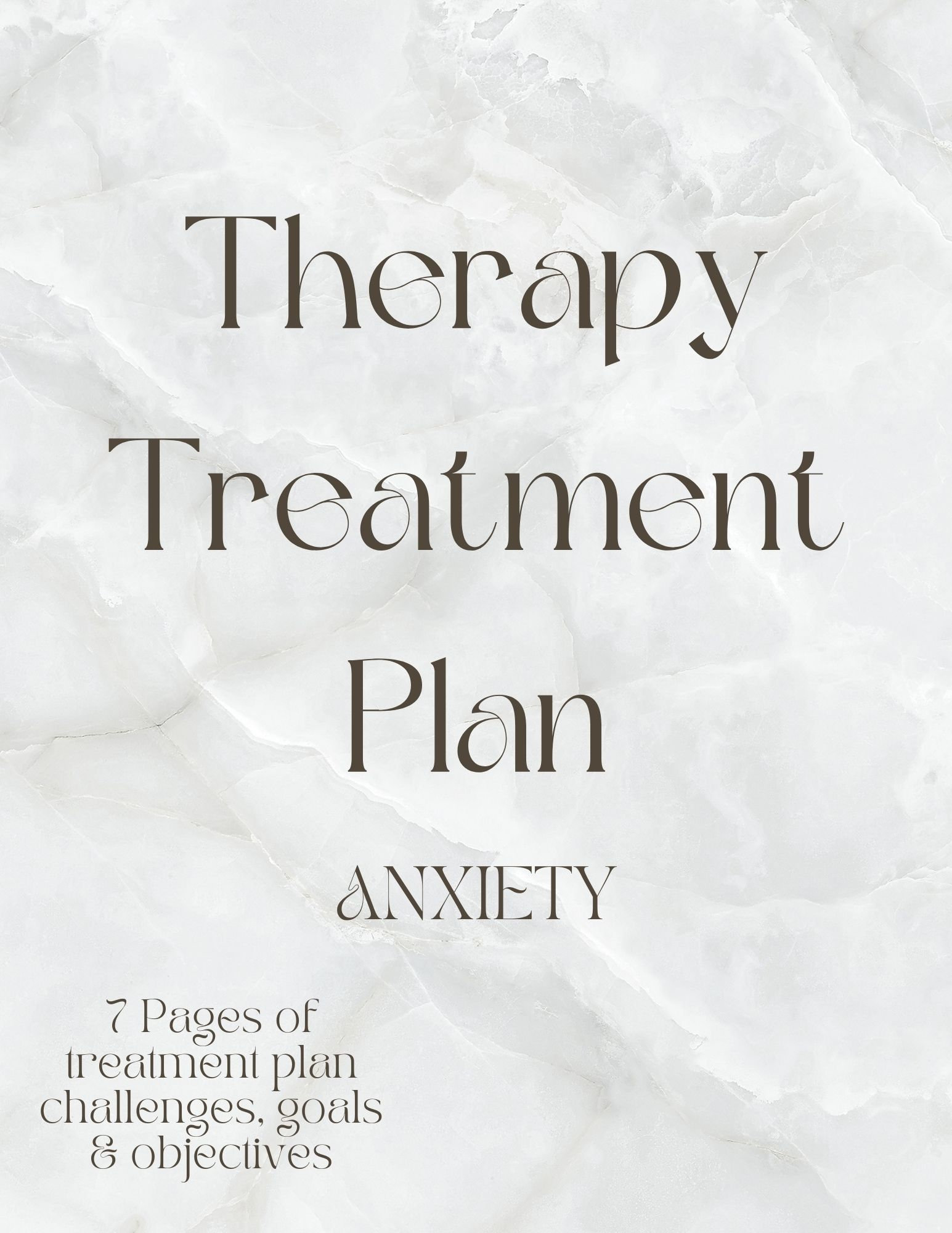Therapist Anxiety Treatment Plan, Clinical Anxiety Treatment Plan ...