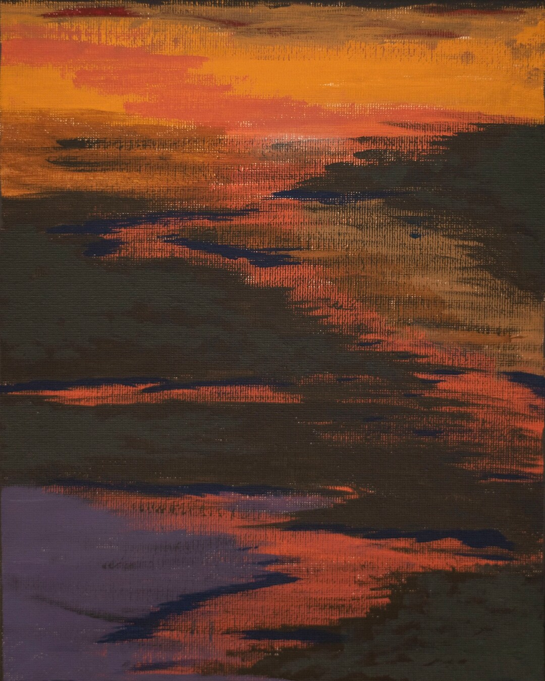 Abstract Sunset Print - Etsy