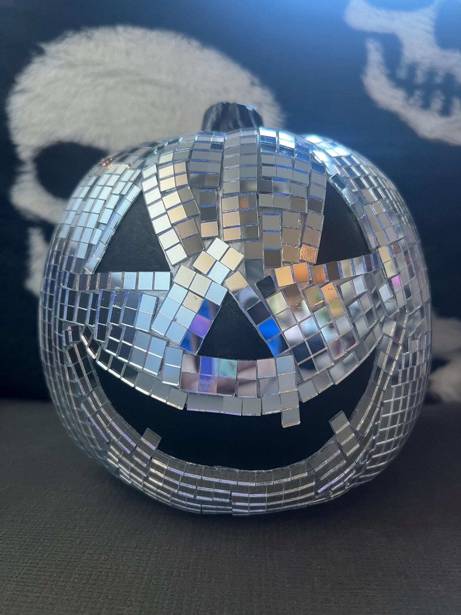 Disco Ball Jack-o’-lantern | Disco Tile Pumpkin | Disco Ball Pumpkin - Etsy