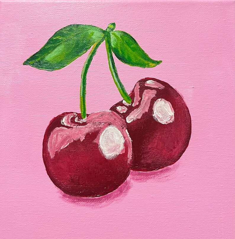 Cherry Painting - Etsy