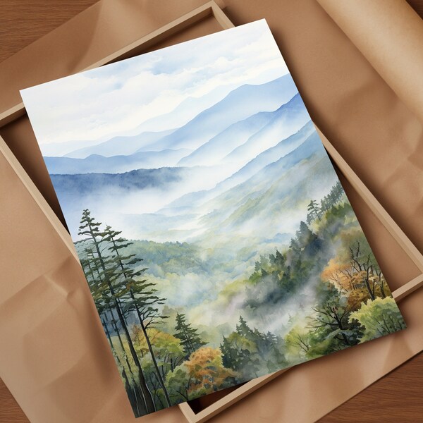 Sunrise at Newfound Gap Great Smoky Mountains National Park, Landscape ...