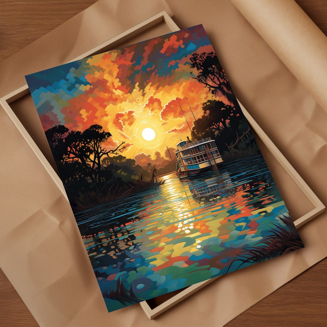 Mississippi River Delta Blues Experience This Wall Art Print Reflecting ...