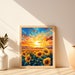 Sunflower State Sunset Kansas Prairie Chic Wall Art Print Experience ...
