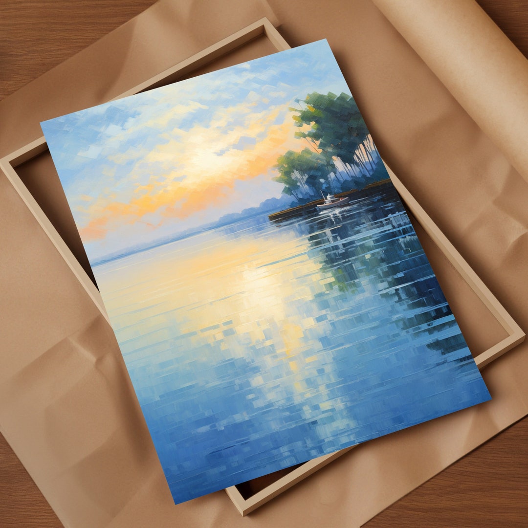 Mississippi River Waterfront Abstract Melody Scene Flowing Water ...