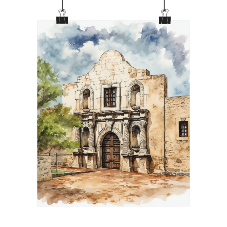 San Antonio Alamo Legacy Art Print Historic Landmark Tribute Texas ...