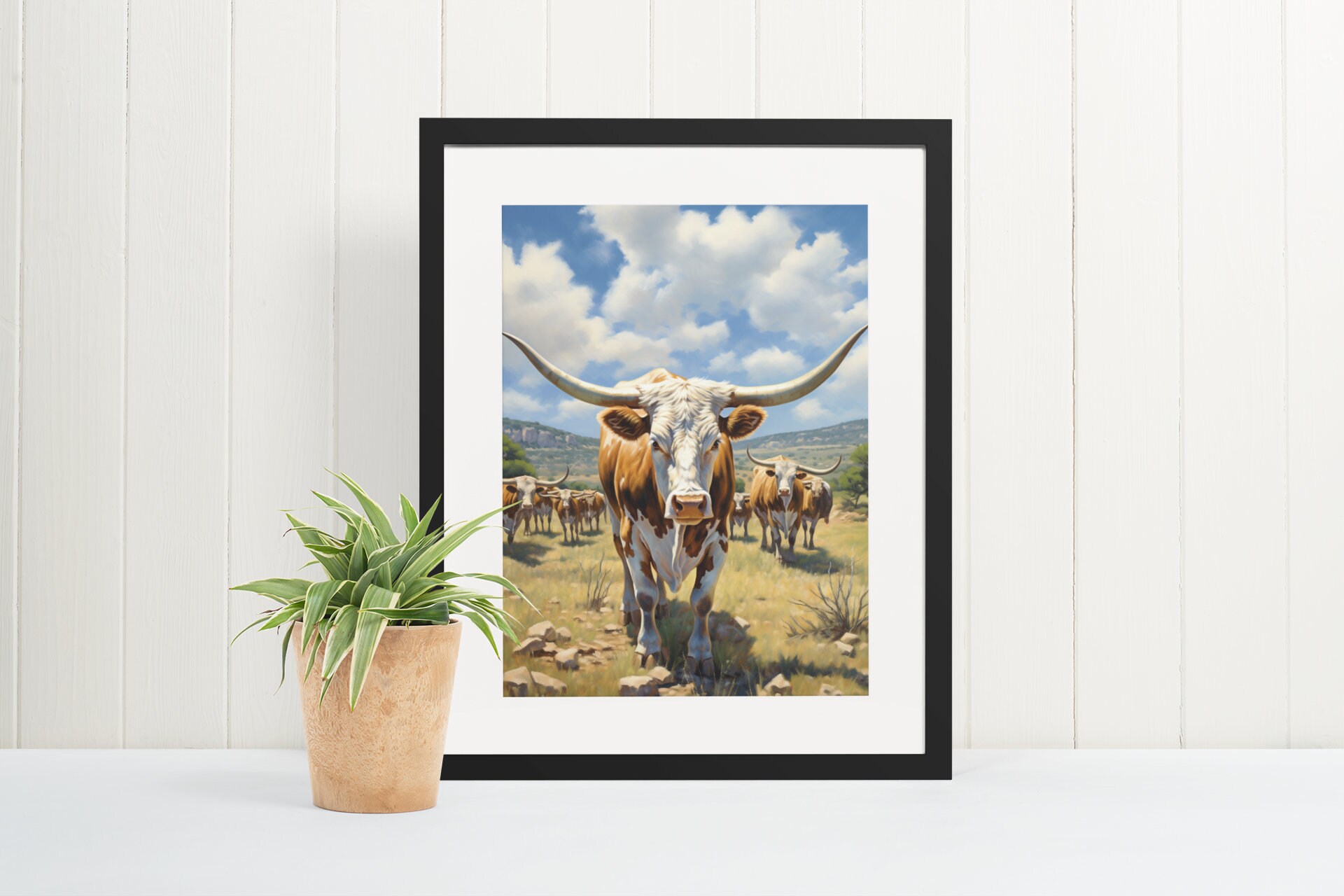 Llano Longhorns Iconic Texas Ranch Scene A Majestic Tribute to Texas's ...