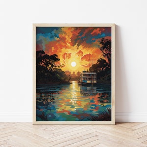 Mississippi River Delta Blues Experience This Wall Art Print Reflecting ...