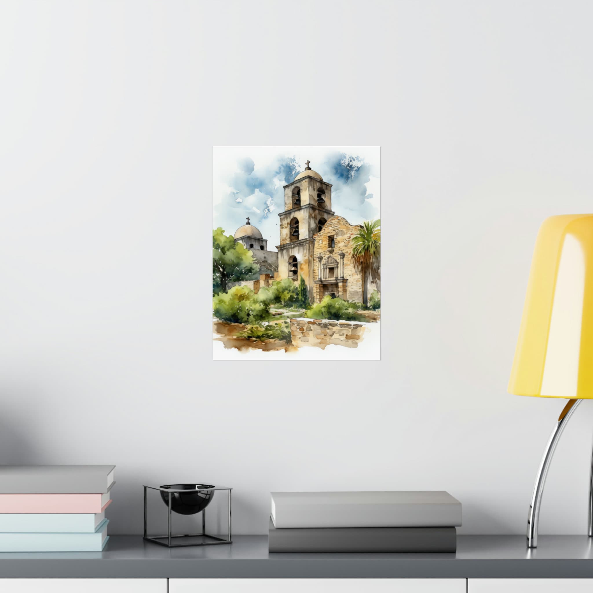 San Antonio Missions Art Print Historical Tribute Spanish - Etsy