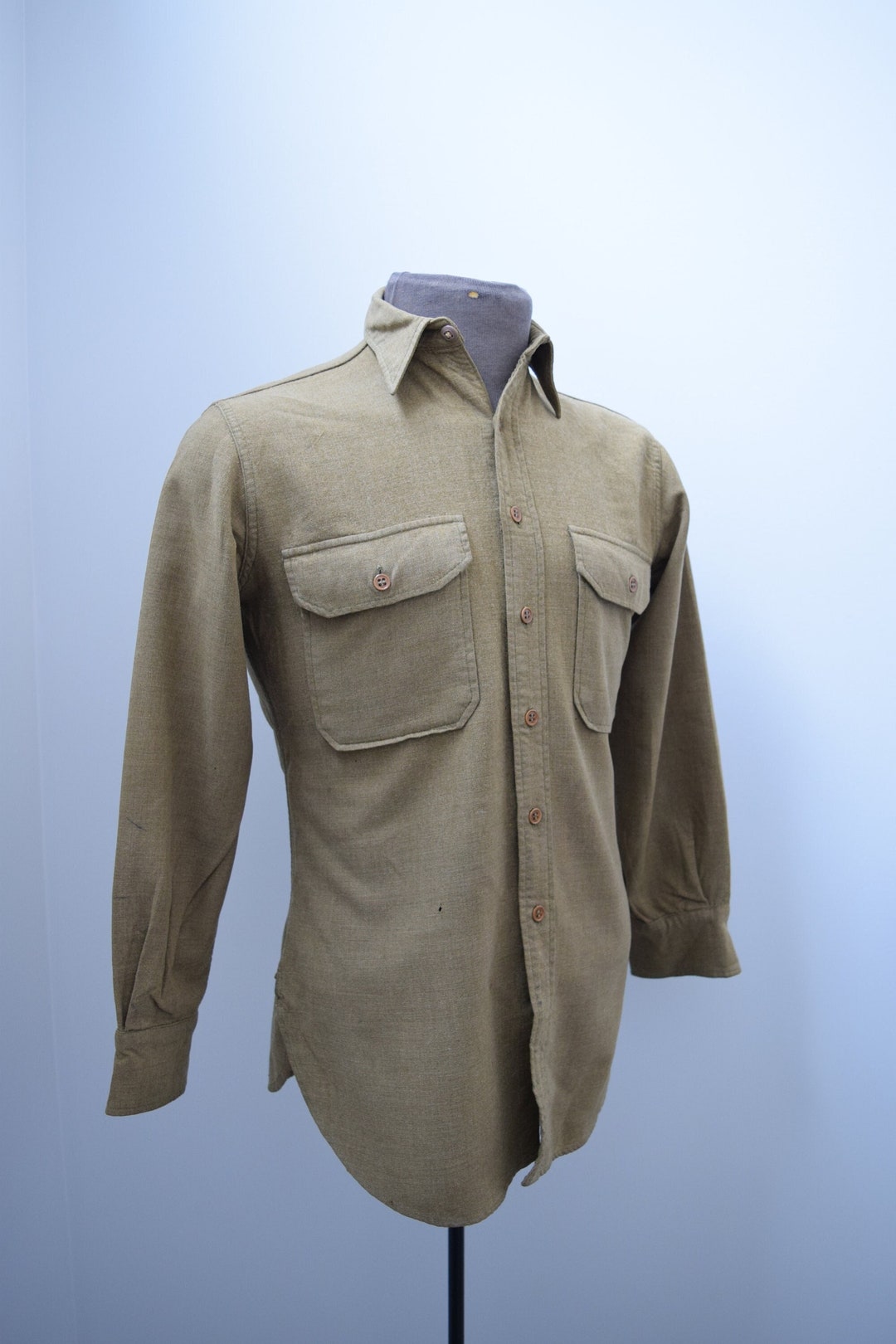 WWII U.S. Army Mustard Shirt - Etsy