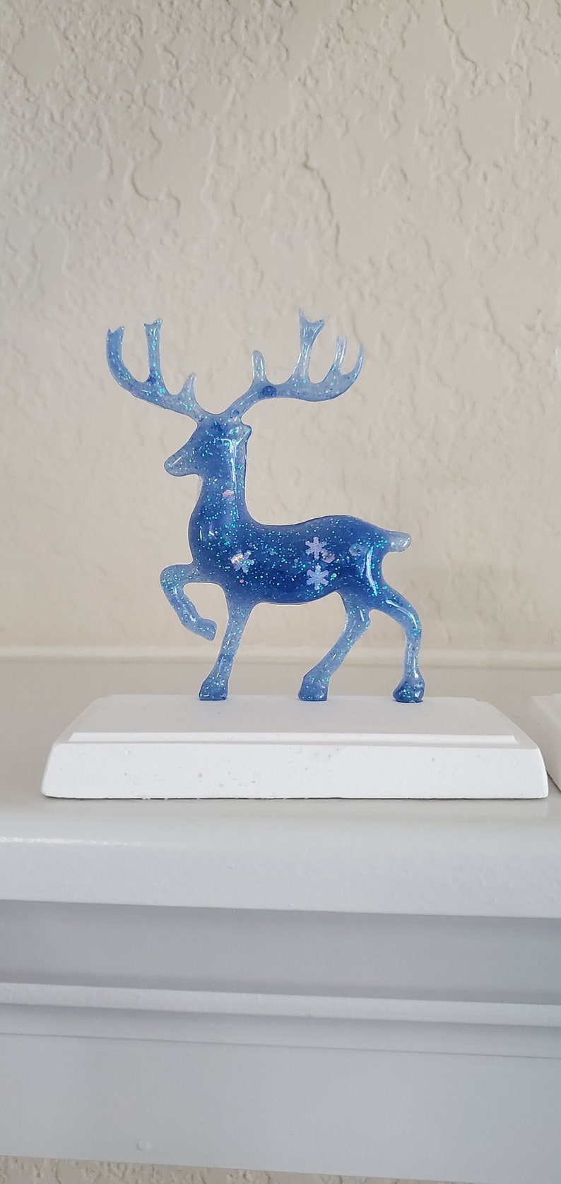 Adorno navideño de reno hecho a mano o percha para avivar - Etsy España