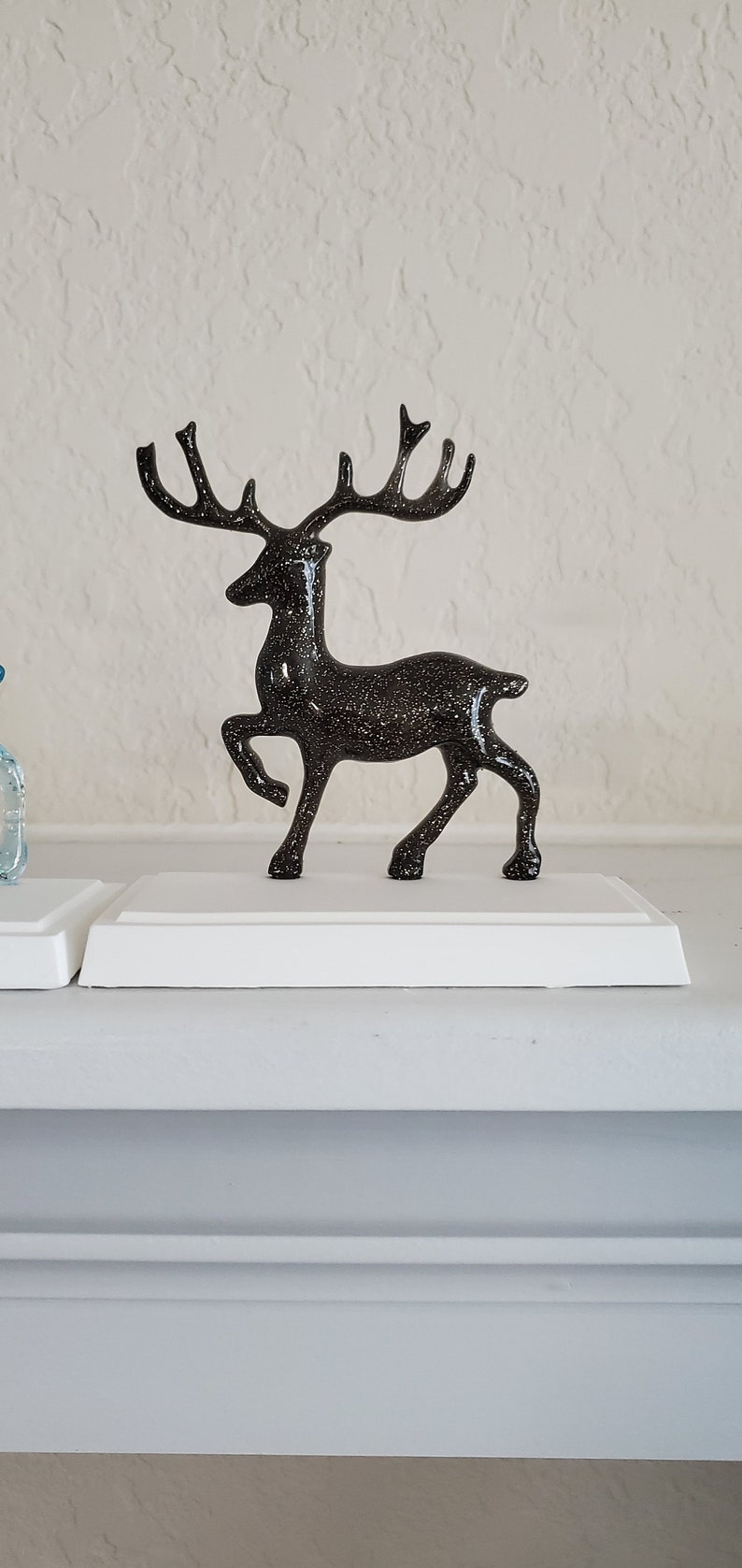 Adorno navideño de reno hecho a mano o percha para avivar - Etsy España