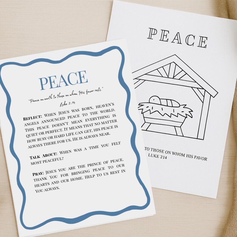 Advent Devotional for Kids Printable | Christmas Coloring Pages ...