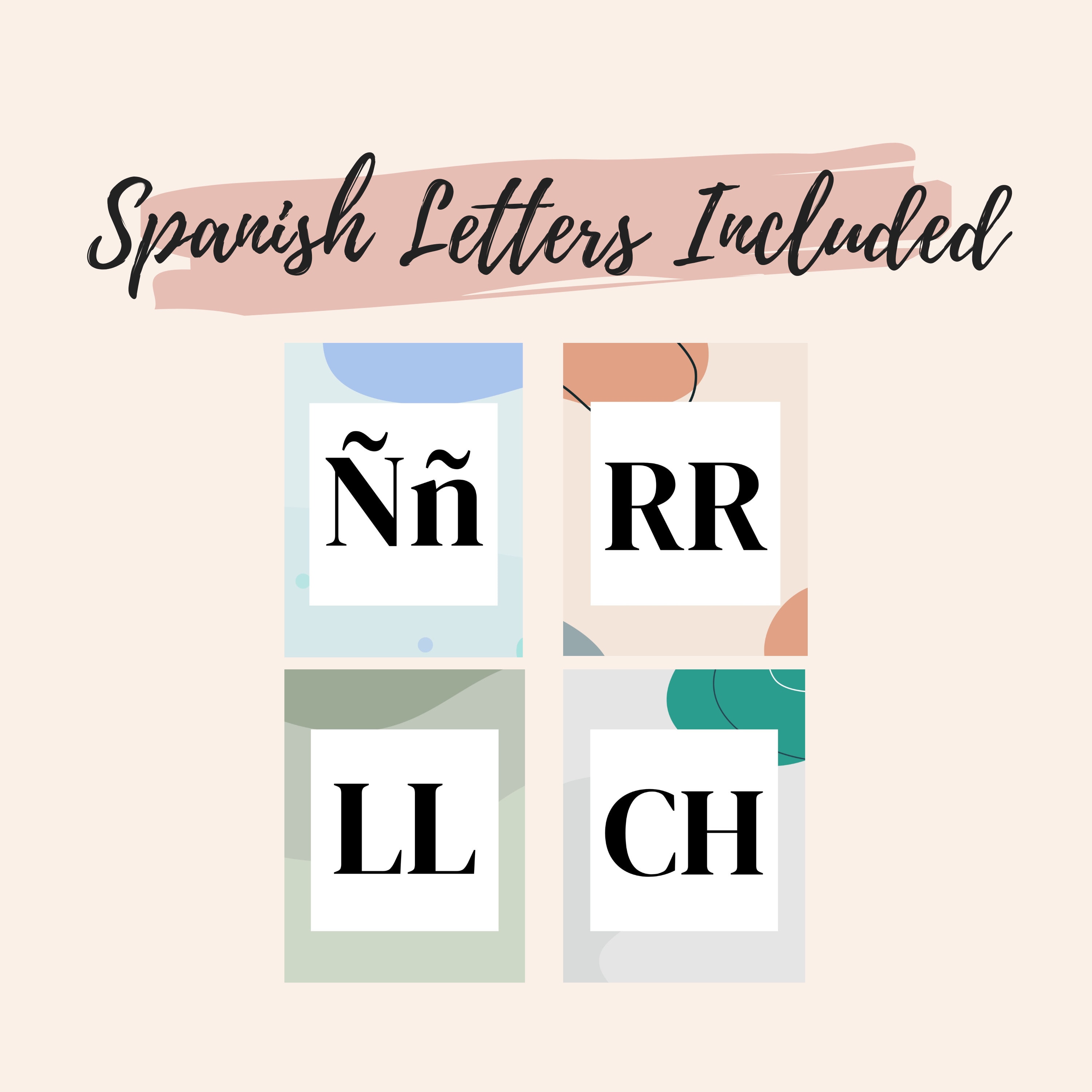 Abstract Shape, Neutral Colors, Classroom Alphabet Printable, English ...