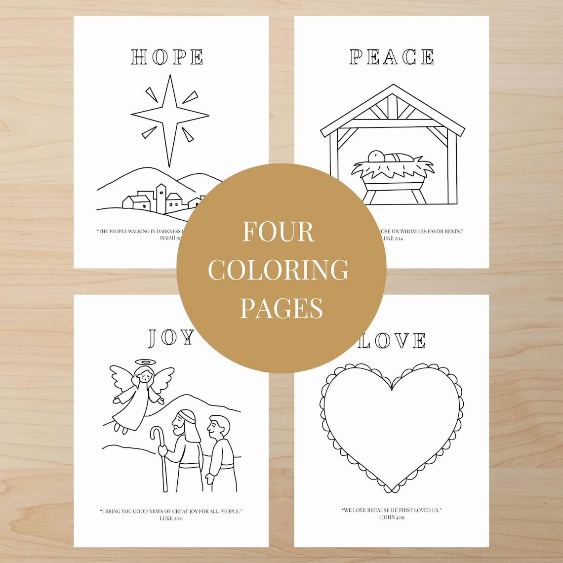 Advent Devotional for Kids Printable | Christmas Coloring Pages ...