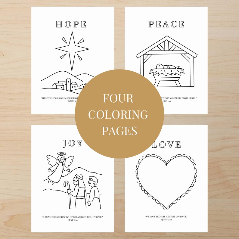 Advent Devotional for Kids Printable | Christmas Coloring Pages ...