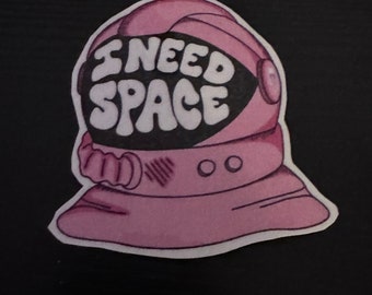 Introvert Vinyl Sticker | I Need My Space Sticker | Sticker for Laptop ...