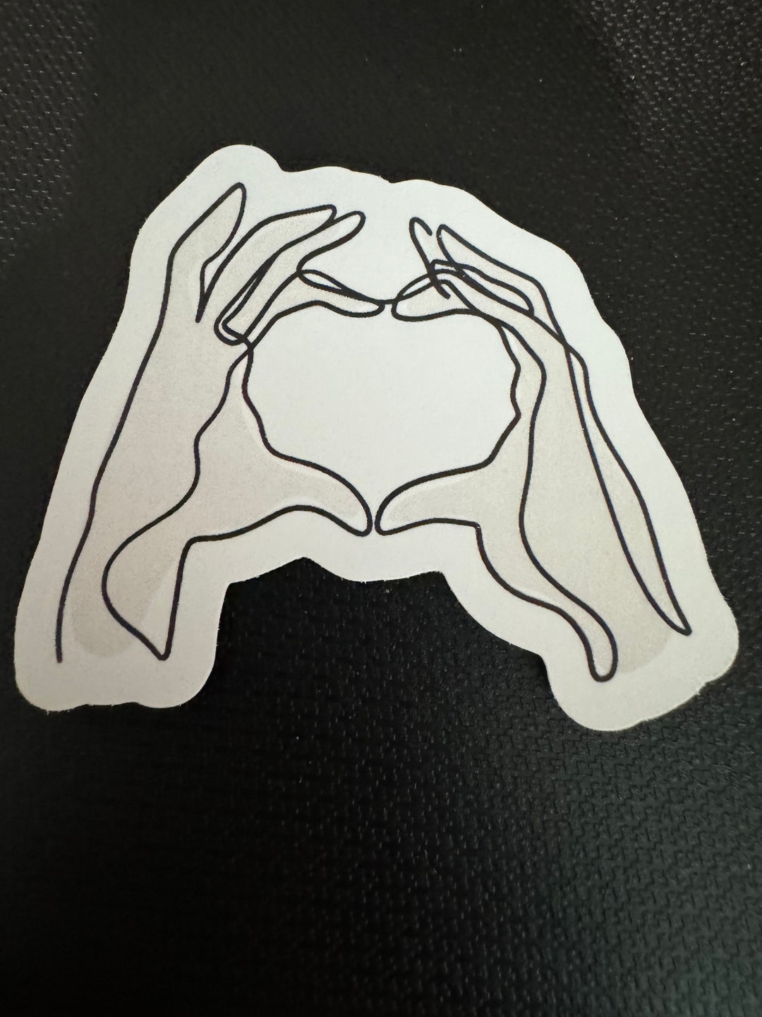 Heart Hands Sticker - Etsy