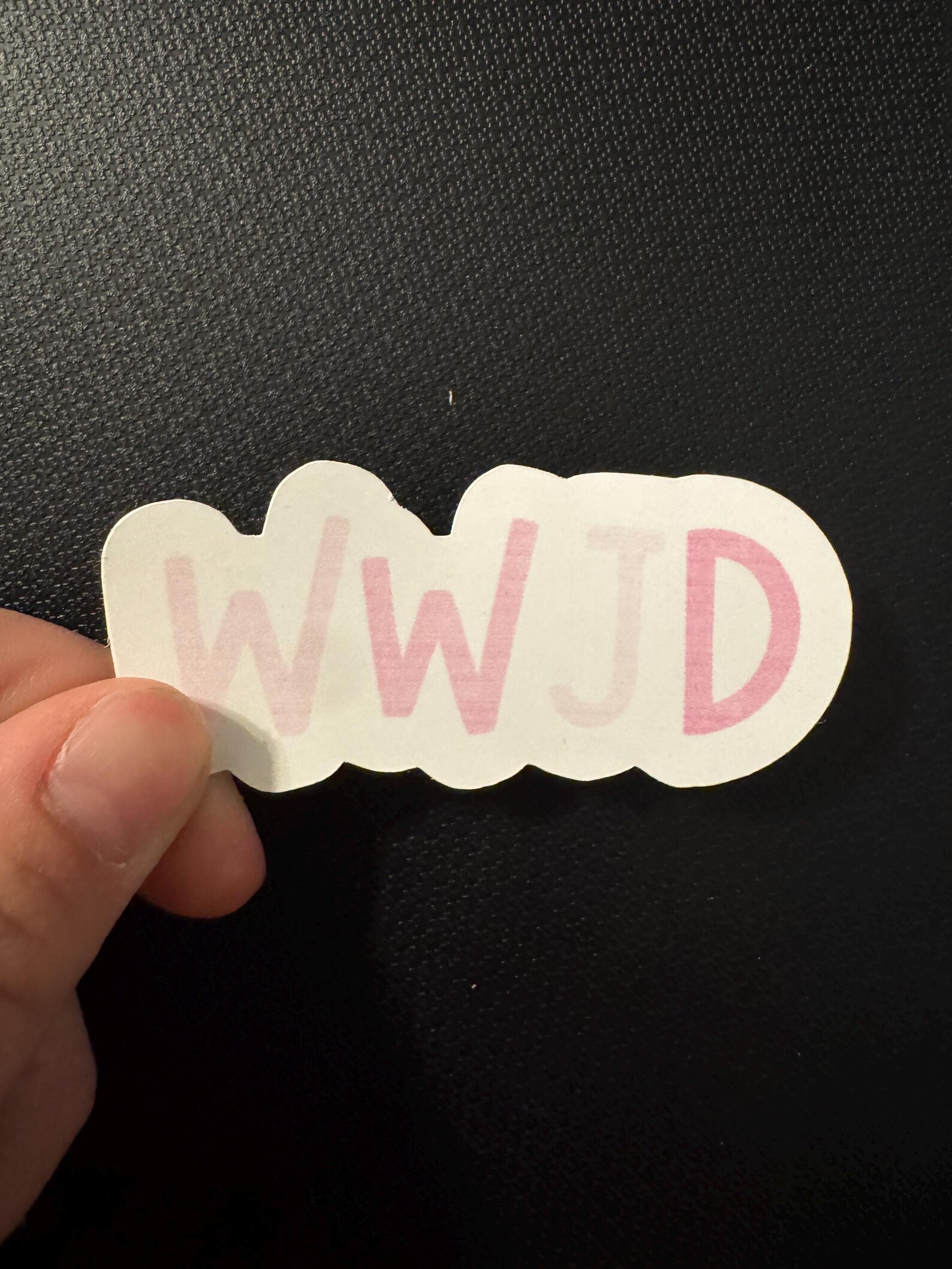 Pink WWJD Sticker - Etsy