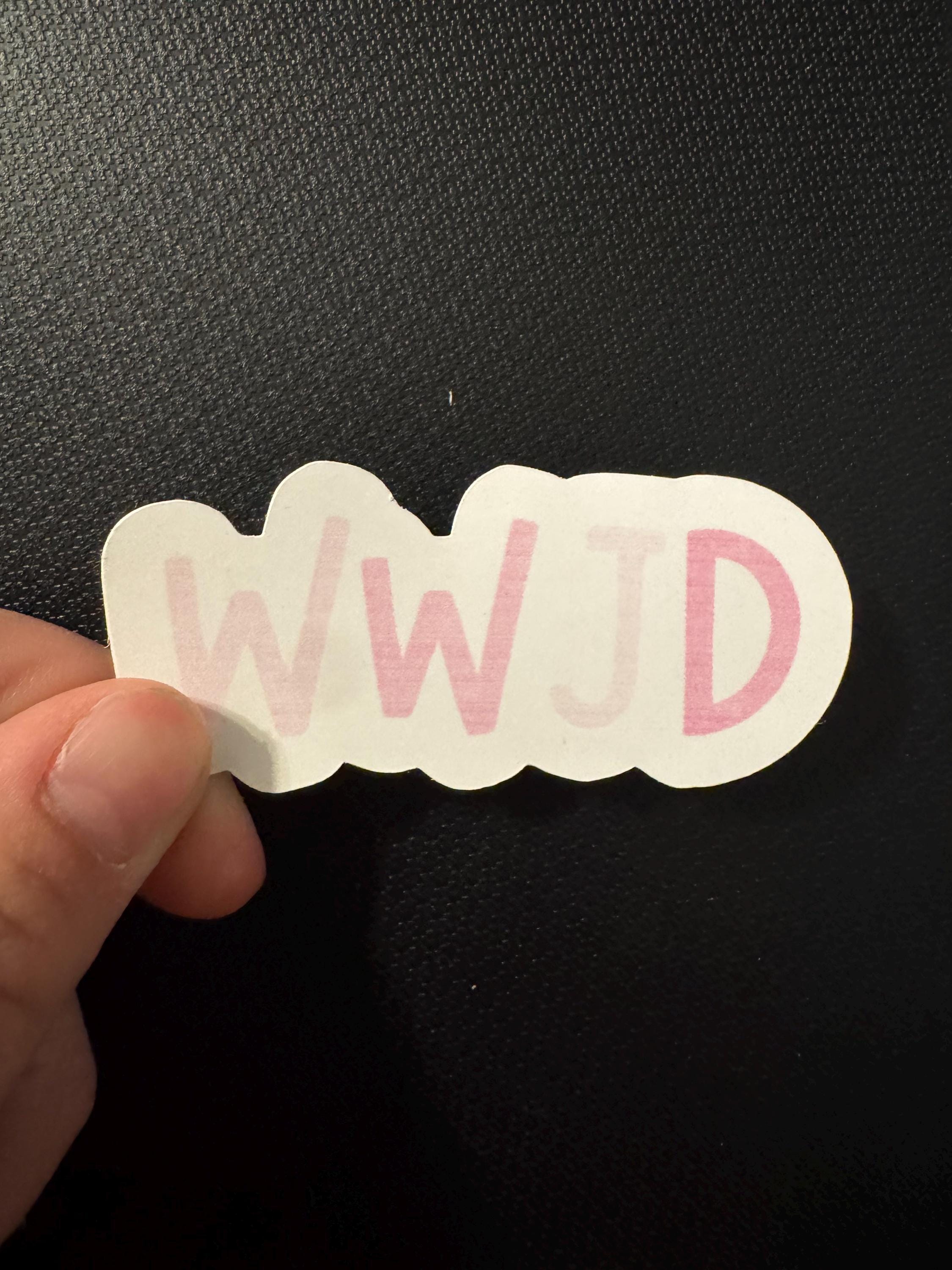 Pink WWJD Sticker - Etsy