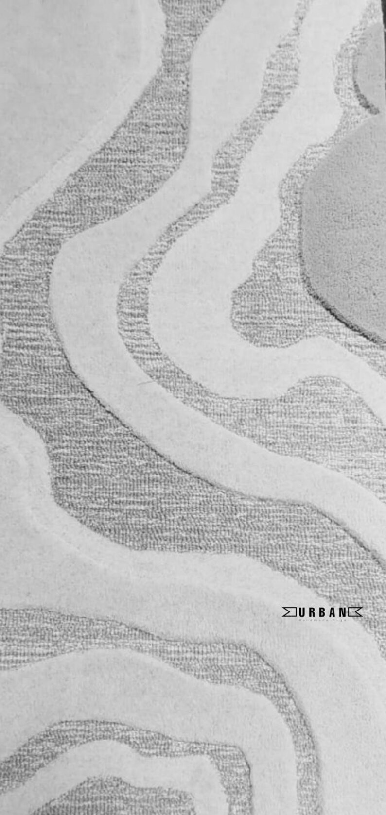 Ivory Beige Color Minimalist Modern Abstract Handmade Textured - Etsy