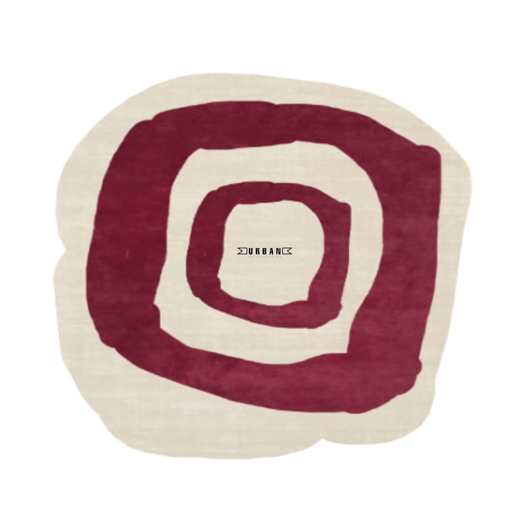 Modern Abstract Irregular Odd Shape Unique Designer Handmade Woolen ...