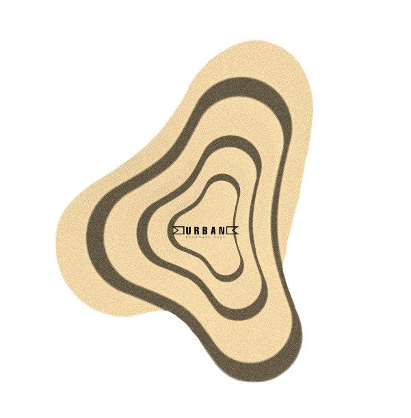 Modern Abstract Irregular Odd Shape Handmade Area Rug for Living Room ...